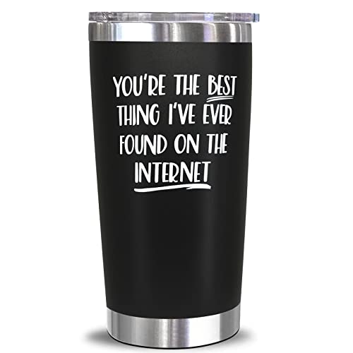 SHOW-YA Gifts for Him - Long Distance Relationships Gifts,Anniversary Romantic Gifts for Him Husband Men - Funny Birthday Gifts for Him Tumbler 20ozâŠ