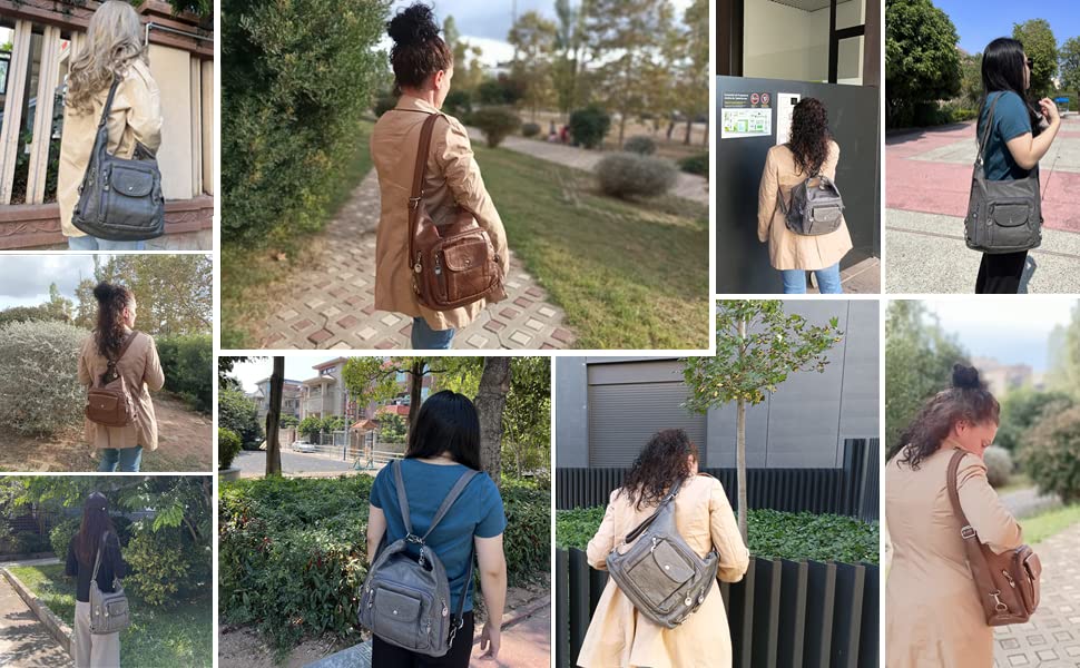 Handbags for Women Hobo Bags Shoulder Bag Tote Bag Satchel Handle Bag (Brown)