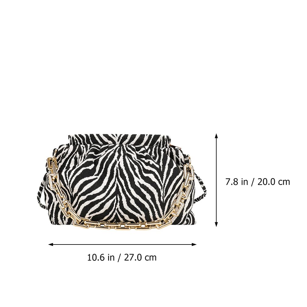 GALPADA Zebra Print Shoulder Bag Bag Shoulder Purse Clutch Purse Storage Bag