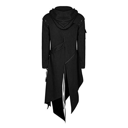 F_Gotal Mens Halloween Steampunk Victorian Jacket Gothic Tailcoat Costume Vintage Tuxedo Viking Renaissance Pirate Coats
