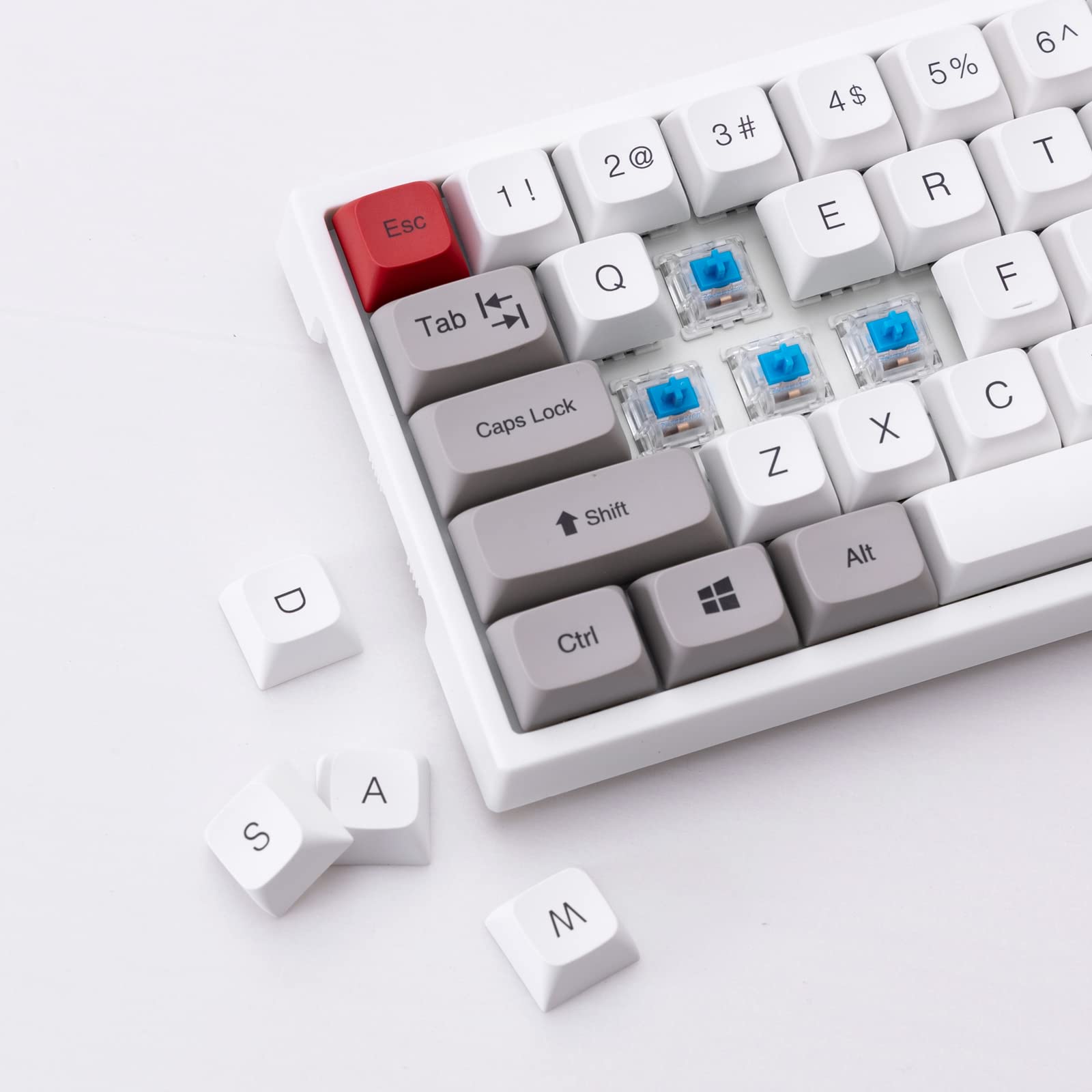 GK GAMAKAY TK68 65% RGB Mechanical Keyboard, 68 Keys Bluetooth 5.0/Type-C Wired/2.4GHz Wireless, PBT XDA Profile Keycaps Hot Swappable Custom Backlit Gaming Keyboard (Gateron Brown Switch)