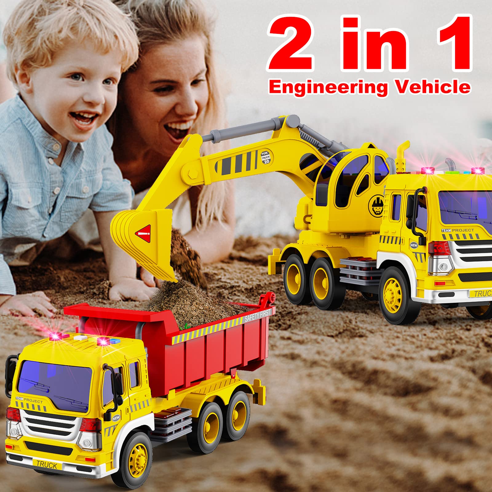 GizmoVine Construction Toy Truck