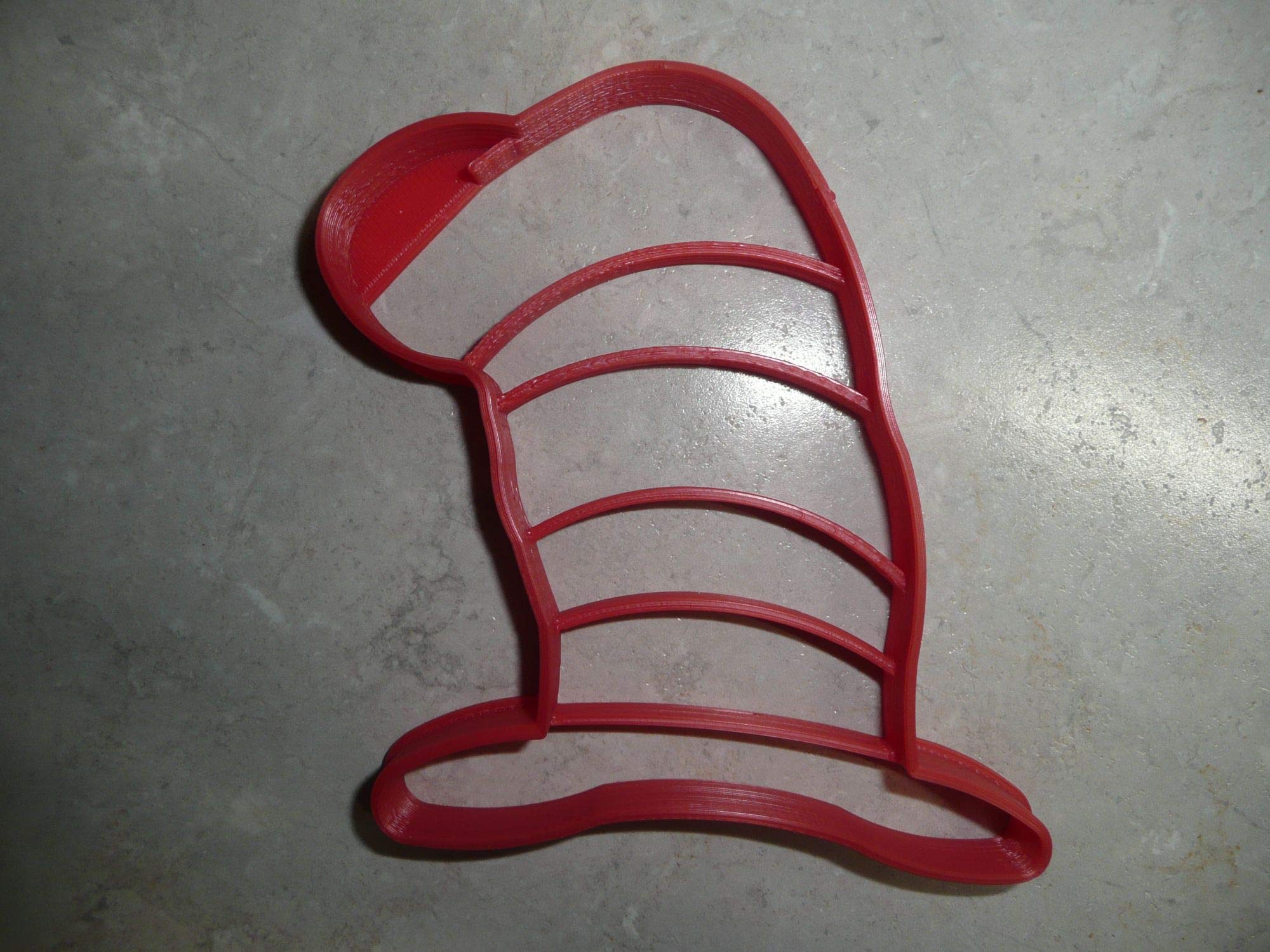 INSPIRED BY HAT FROM CAT IN THE HAT THEME CHILDRENS BOOK CARTOON COOKIE CUTTER MADE IN USA PR3429