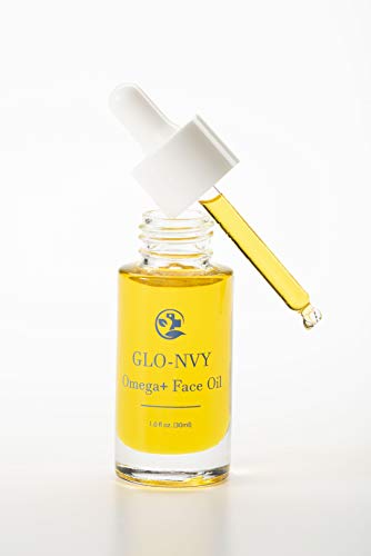 GLO-NVY Omega+ All natural Face Oil with Bulgarian Rose, Raspberry, Milk Thistle, Sacha Inchi, and Meadowfoam Oils - Natural anti-aging blend - 30 ml