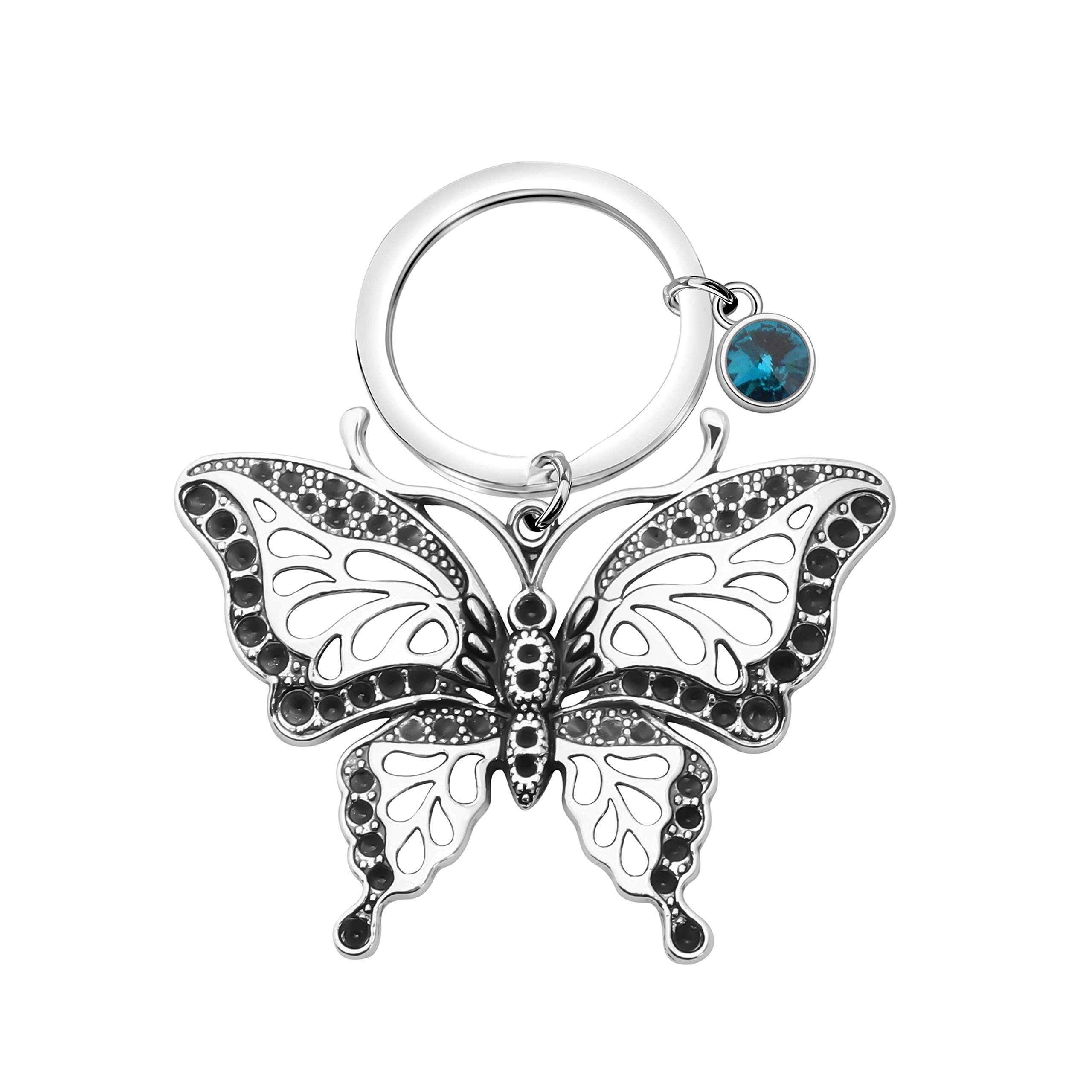 FAADBUK Butterfly Keychain with Birthstone (MAY)