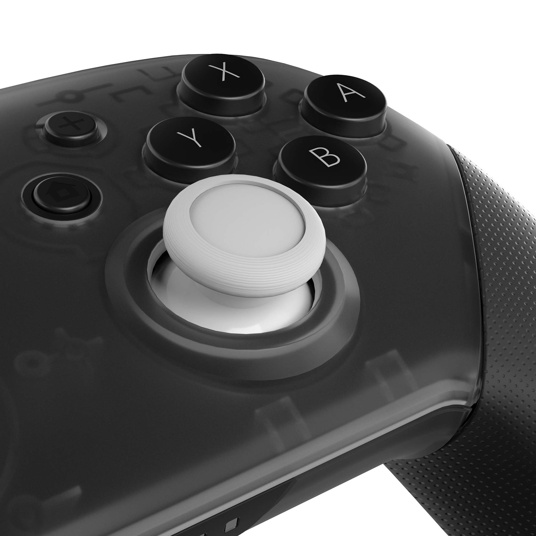 eXtremeRate White Replacement 3D Joystick Thumbsticks, Analog Thumb Sticks with Cross Screwdriver for Nintendo Switch Pro Controller