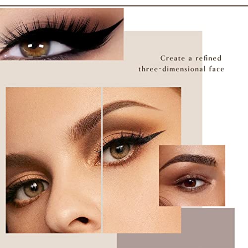 HOSAILY 4 in 1 Color Matte Eyeshadow Palette High Pigmented Natural Nude Eyeshadow Makeup Palette Long Lasting Eyeshadow Palette with Eyeshadow Brush