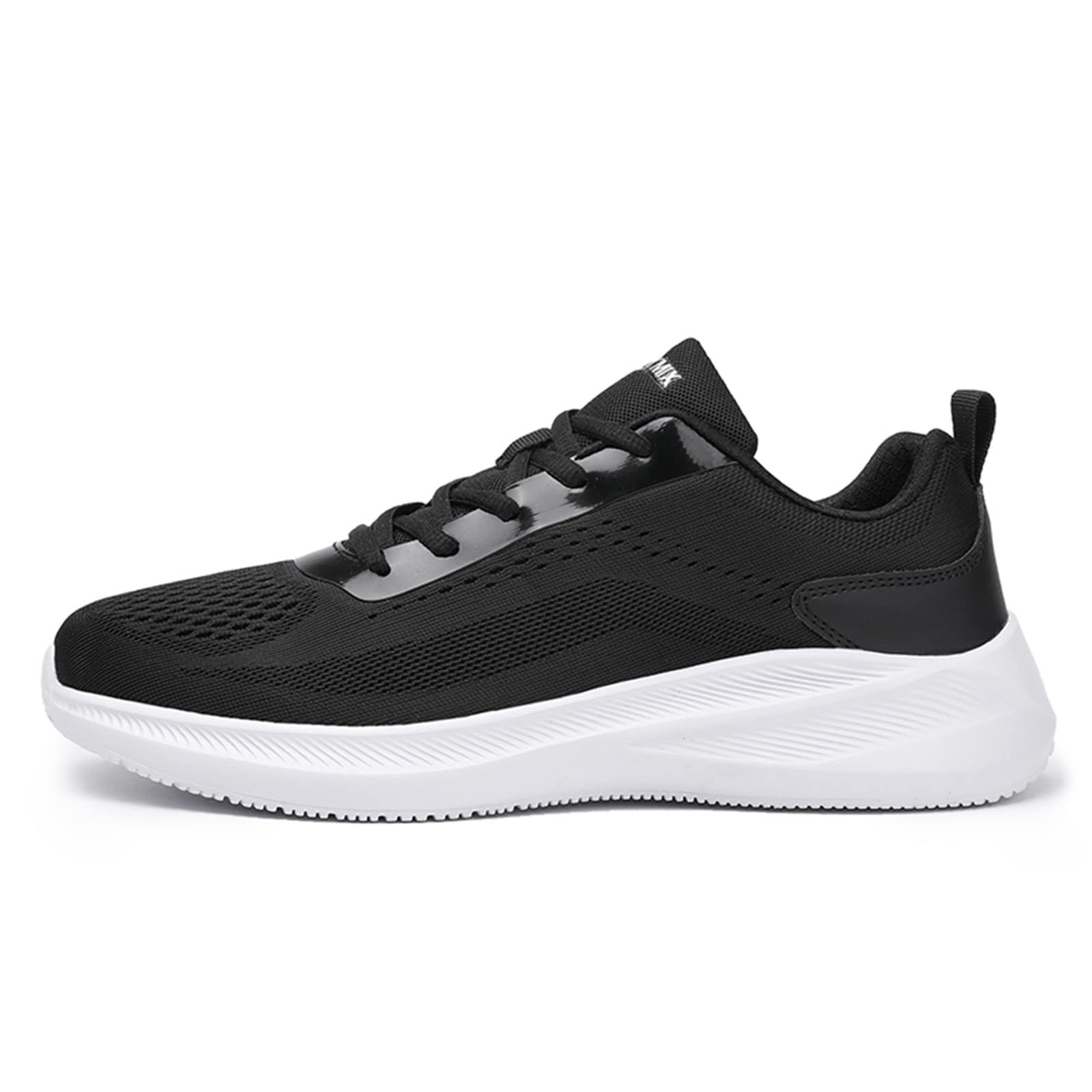 FASDNENDYS Men Solid Color Mesh Lace Up Casual Shoes Comfortable Breathable Soft Sole Sneaker Men Casual Grey