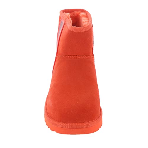 UGG Women's Classic Mini Side Logo II Boots, Hazard Orange, 5