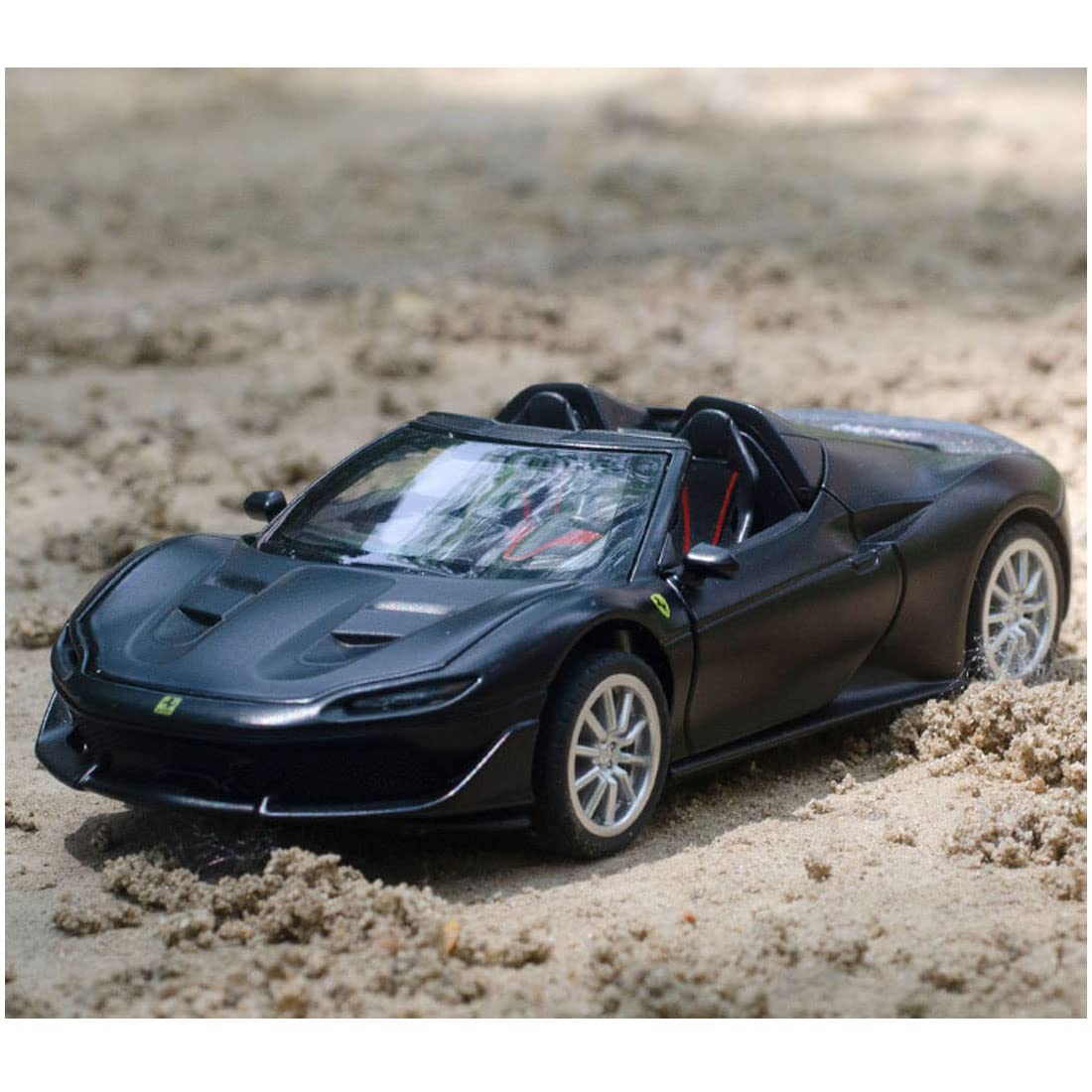 J50 Metal Die Casting Toy Car 1/32 Scale Car Toy Model for 3 4 5 6 7 Year Old Boy Toy (Black)