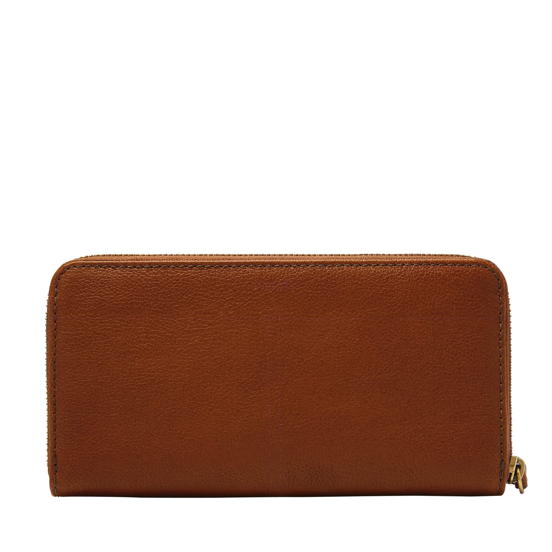 Fossil Women's Tara Leather Shopper Tote Purse Handbag, Brandy Women's Tara Leather Zip Around Clutch Wallet, Brandy