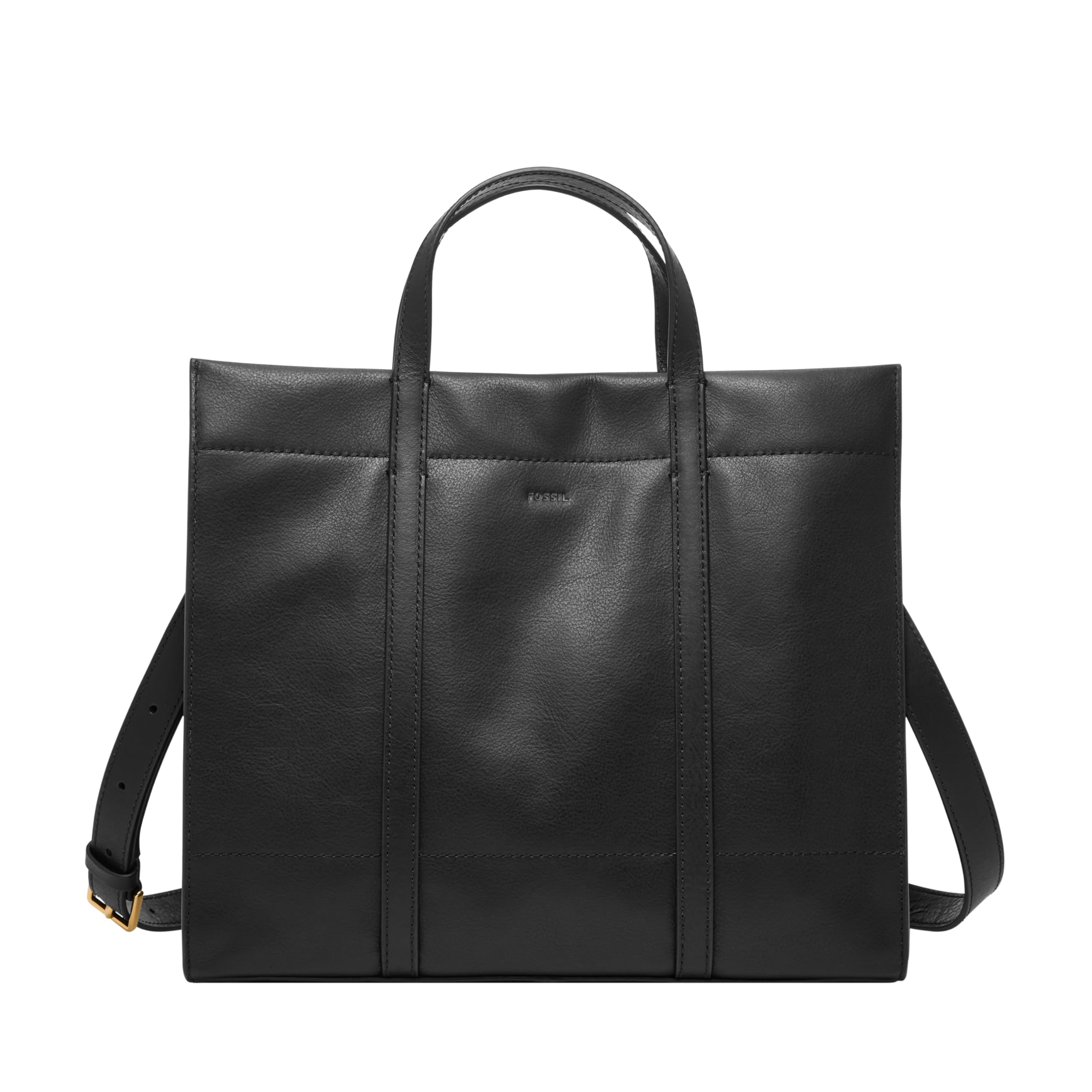 Fossil Women's Carmen Leather Shopper Tote Purse Handbag