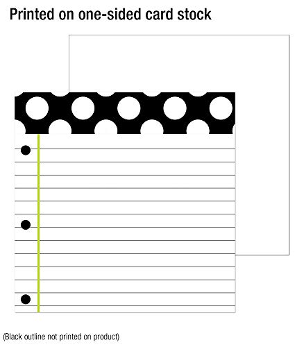 Schoolgirl Style Black, White & Stylish Brights 12 Piece Pencil and Paper Bulletin Board Cutouts, Pencil and Paper Bulletin Board Decorations and Classroom Décor