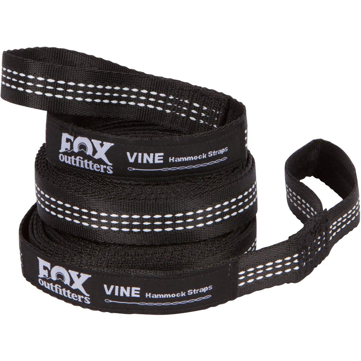 Fox Outfitters Vine Hammock Straps - Super Long 11 ft Hammock Strap Suspension System for Camping, Backpacking, Beach, Backyard Hammock Setup. Non-Stretch Polyester. Set of 2