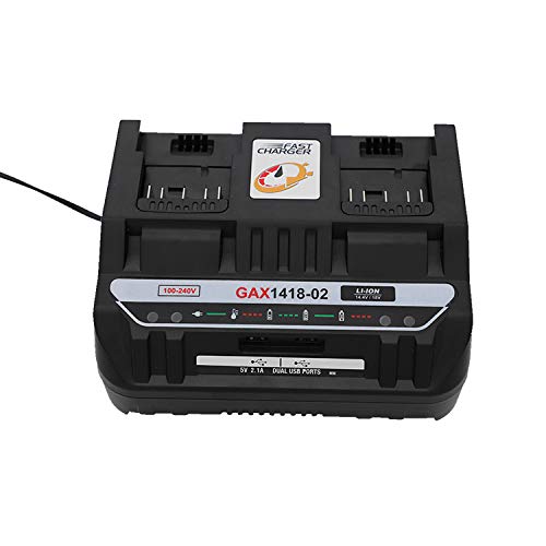 For Bosch Dual Charge Port 14.4V-18V Electrical Drill Li-ion Battery BAT609 BAT609G BAT618 BAT618G BAT614 2607336236