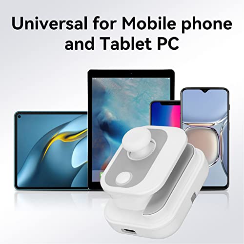 Mobile Phone Game Joystick, 4 Modes Touch Screen Joypad, Toggle Mode Prevent Loss Smart Phone Joystick, for Android for iOS for Hongmeng (White)