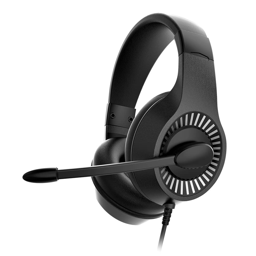 JAKO Gaming Headset, Headset with Noise Cancelling Microphone-Gaming Headphones for Xbox Series X, Xbox Series S, Xbox One, PS5, PS4, Mobile & PC with 3.5mm Jack (Black)