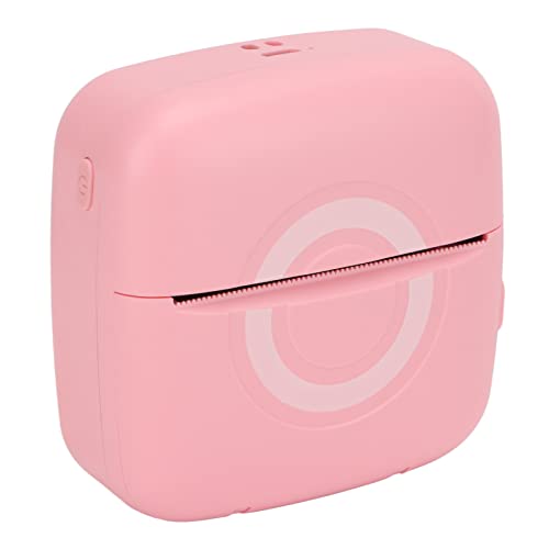 PSDLHMYQ Mini Thermal Bluetooth Pocket Printer Portable 200DPI Sticker Printer USB Charging Handheld Smart Mistakes Photo Printer in Pink