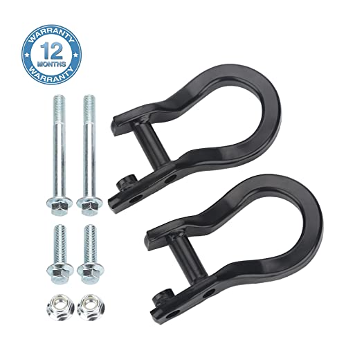ONER Tow Hooks Compatible with 2019 2020 2021 & Newer Chevy Silverado 1500, Replaces # 84280202(Black)