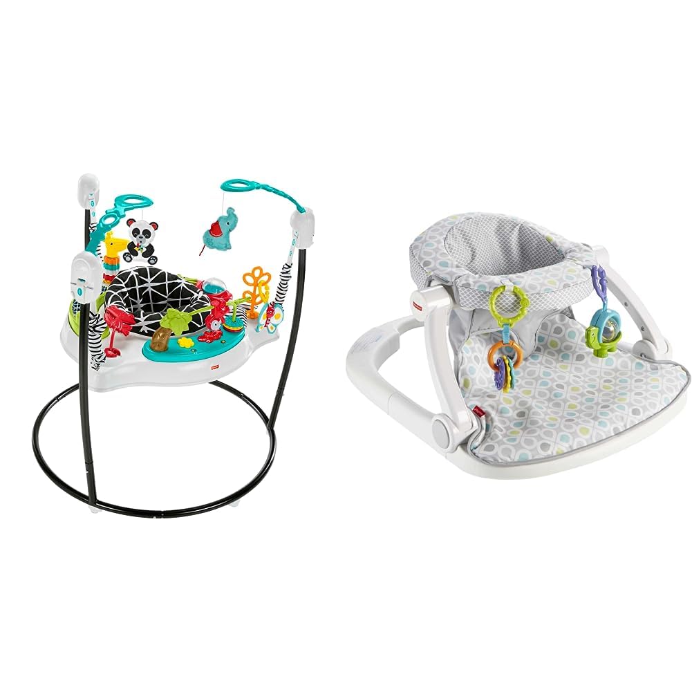 Fisher-Price Baby Bouncer and Portable Chair Set with Toys and Music