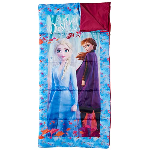 Exxel Outdoors Disney Frozen 2 Kids Camp Set - Tent, Backpack, Sleeping Bag and Flashlight - 4 Piece Indoor/Outdoor Frozen 2 Kids Set,Multi