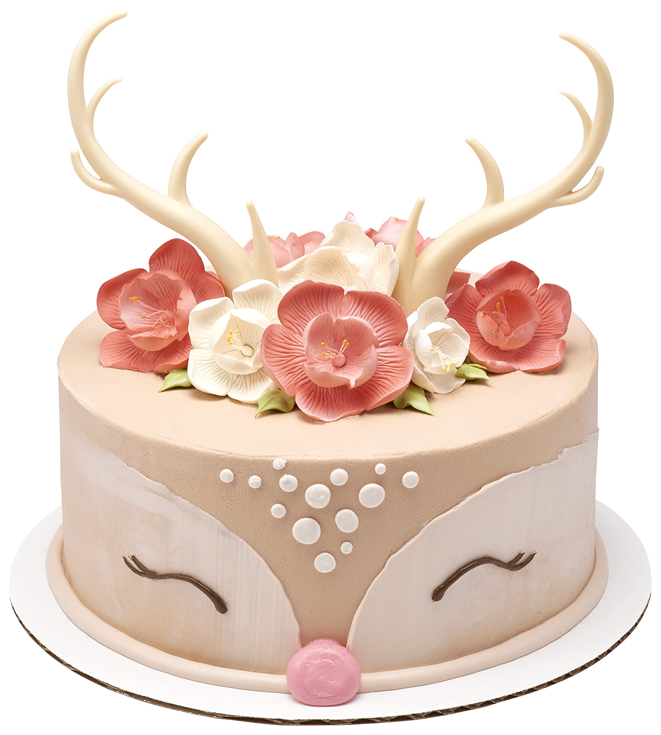 DecoSet® ANTLERS CREATIONS Cake Topper for Birthdays and Parties, DecoPac Cake Decorating 2-Pc Decorations Set