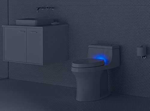 KOHLER 5588-0 Purefresh Elongated Nightlight, Grip-Tight Bumpers, Quiet-Close Release Hinges, Quick-Attach Hardware, No Slam Toilet Seat, White