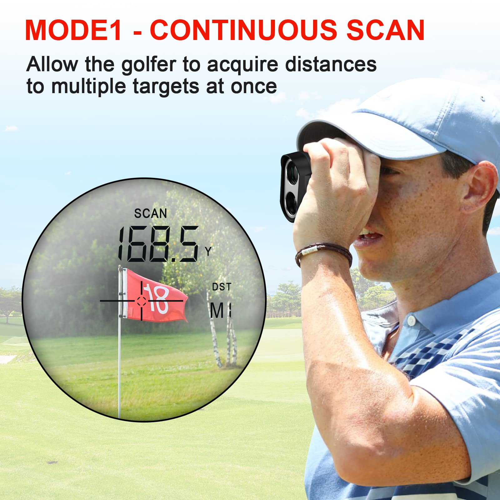 Golf Rangefinder Magnetic, Profey Rechargeable Laser Rangefinder with Slope ON/Off, 900 Yard 6X Range Finder Golfing, Flag Lock with Pulse Vibration,Fast Scan Focus,Gift Case for Golfers