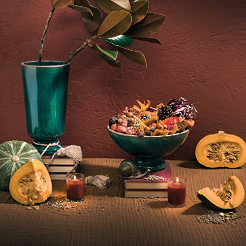Pumpkin Spice Medium Glass Cube 12oz Candle By Aromatique