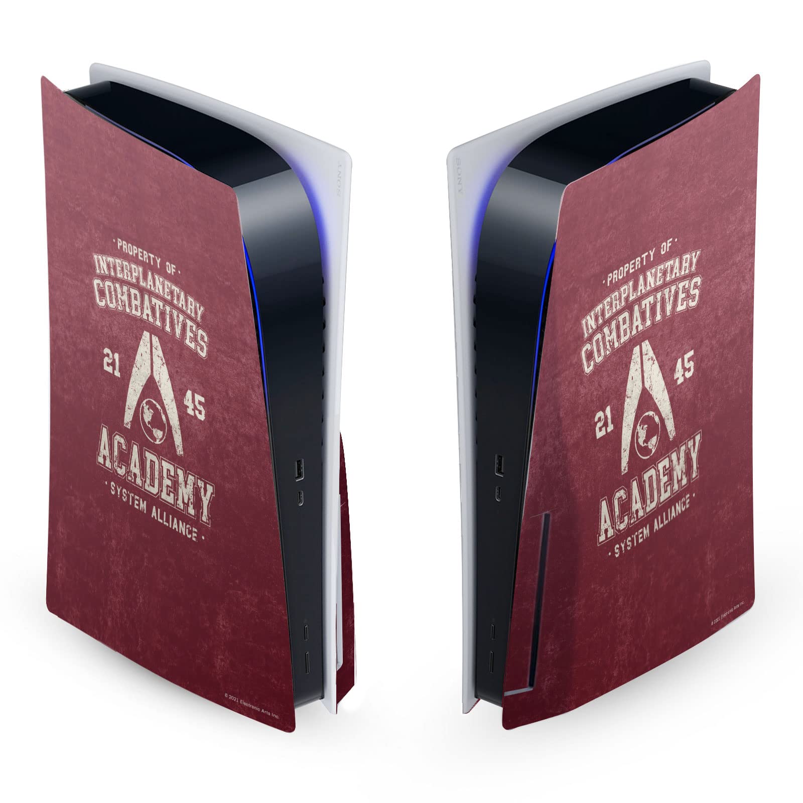 Head Case Designs Officially Licensed EA Bioware Mass Effect Interplanetary Combatives 3 Badges And Logos Vinyl Faceplate Gaming Skin Decal Compatible With Sony PlayStation 5 PS5 Disc Edition Console