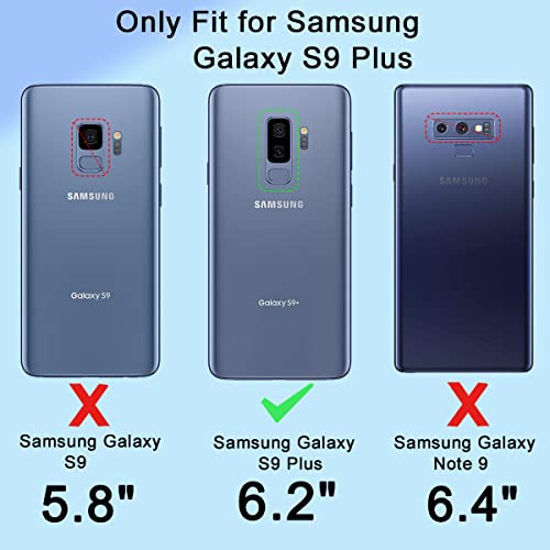 Guirble for Samsung Galaxy S9 Plus Case,Shockproof Dropproof for Samsung S9 Plus Case,Heavy Duty Protective Galaxy S9 Plus Csae,S9 Plus Case 6.2 Inch(Dark Blue)