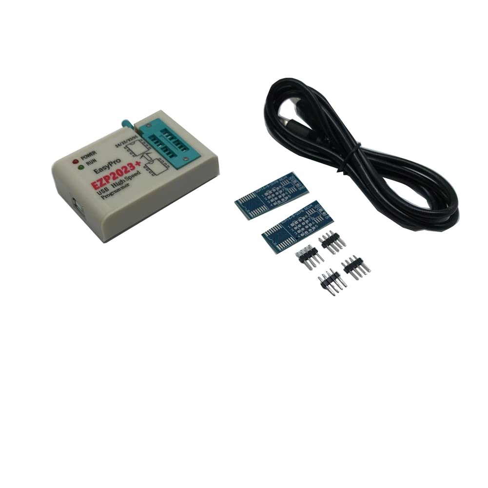 HICCYRODLY EZP2023 for New USB SPI Programmer Full Set + 12 Adapter Support 24 25 93 95 EEPROM Flash Bios with Windows EZP2019