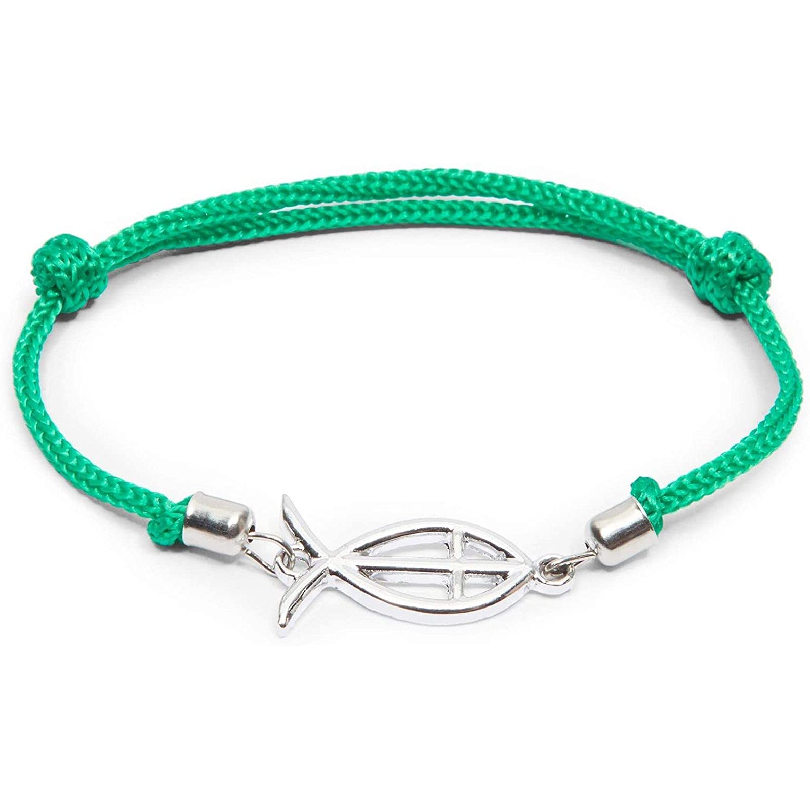 Faithful Finds Religious Bracelets for Men and Women, Christian Fish (12 Pack)