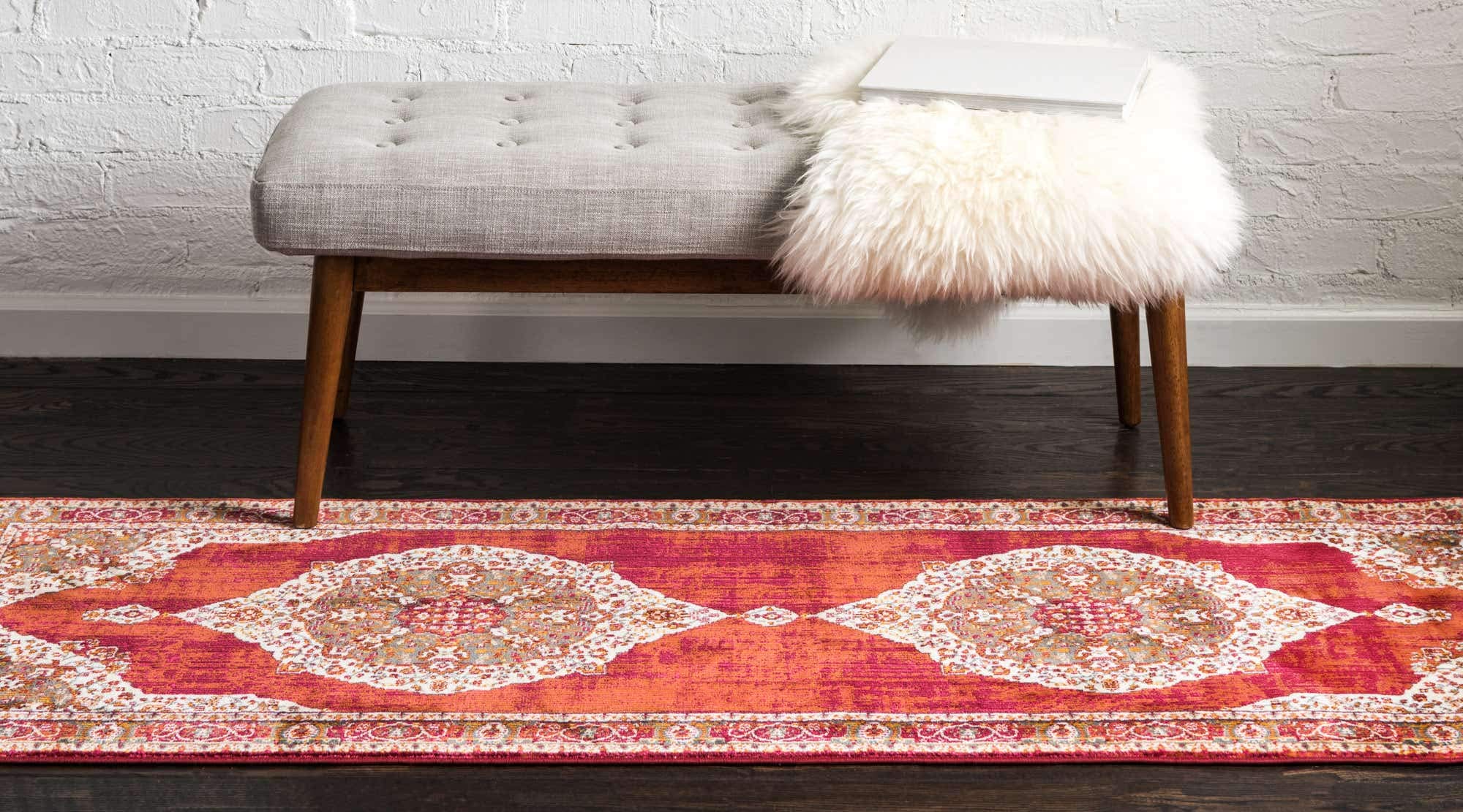 Unique Loom Baracoa Collection Area Rug - Regla (2' 2" x 6' 1" Runner, Red/ Green)
