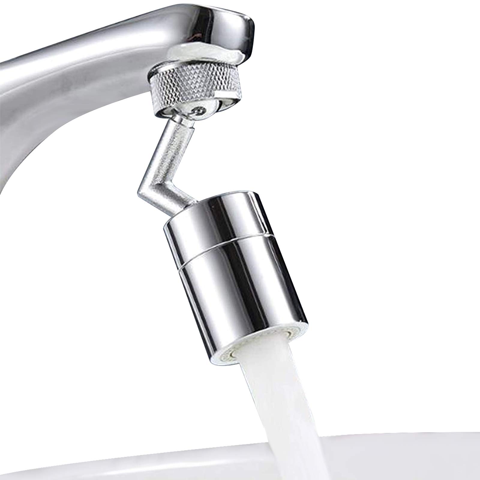 Ecledo Faucet Water Filters Nozzle 720°rotatable Water Universal Splash Filter Faucet Anti-Splash, Oxygen-Enriched Foam, Four-Layer Mesh Filter, Leak-Proof with Double O-Ring