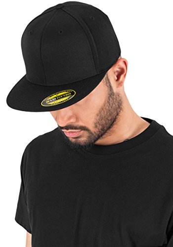 Flexfit Men's Premium 210 Fitted Cap, Black, Large/X-Large