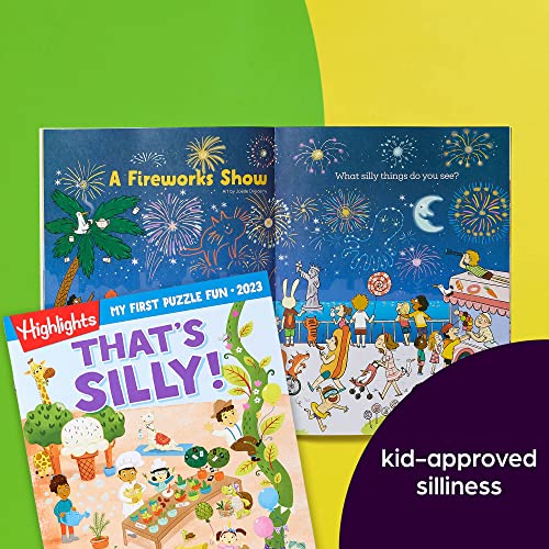 Highlights My First Puzzle Fun 2023 Puzzle Books for Kids Ages 3-6, 4-Book Set of Matching, Mazes, Spot-The-Differences, and More Travel-Friendly Screen Free Brain-Boosting Activities