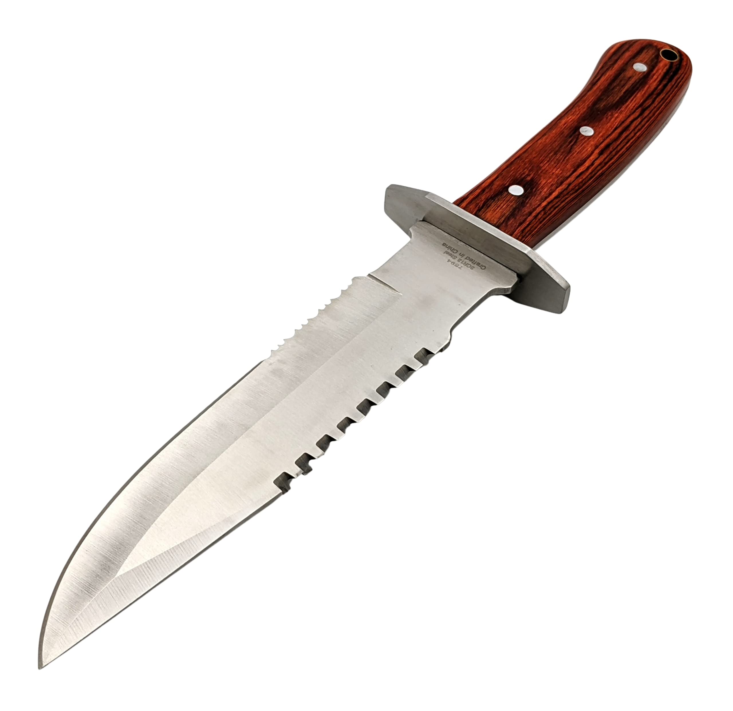 Defender Xtreme Full Tang Serrated Blade 11-inch Hunting Knife with Sheath