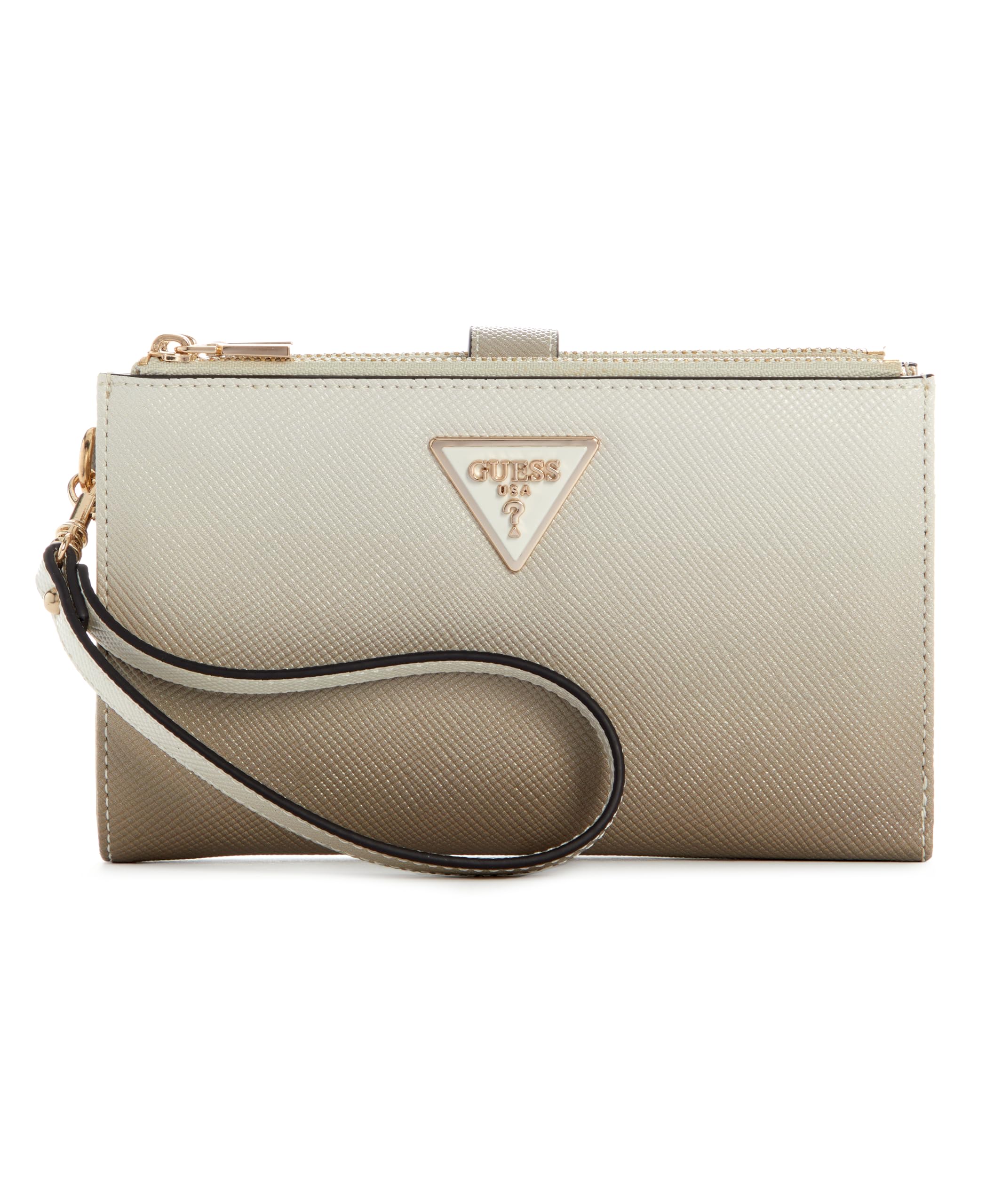 GUESS Laurel Double Zip Organizer Wallet, Grey