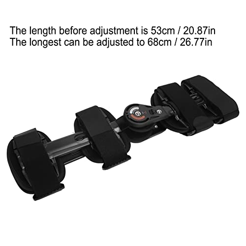 Hinged Knee Brace, Knee Support Stabilizer Breathable Aluminum Alloy 120 Degree Bending Angle for Leg Injuries