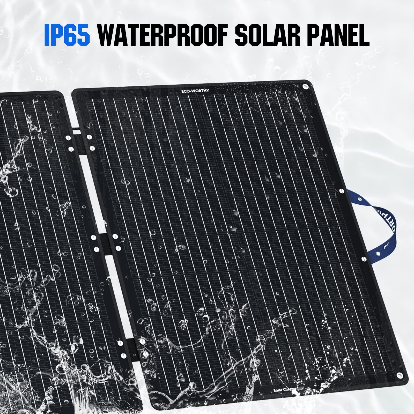 ECO-WORTHY 120W Foldable Solar Panel for Jackery Explorer/Flashfish/BALDR/Goal Zero Portable Generator Power Station, with 20A Charge Controller to Charge 12V Battery