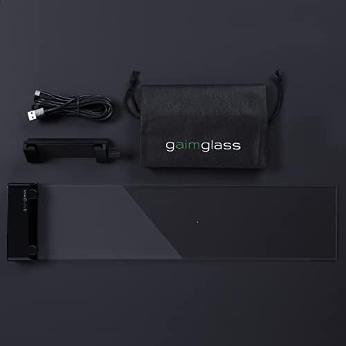 Gaimglass FPS Aim Assist LED Dot Sight - FPS Gaming Accessory for all Shooters, Compatible with PC, PS5, PS4, Playstation, Xbox One, Nintendo for 28" Monitors or smaller