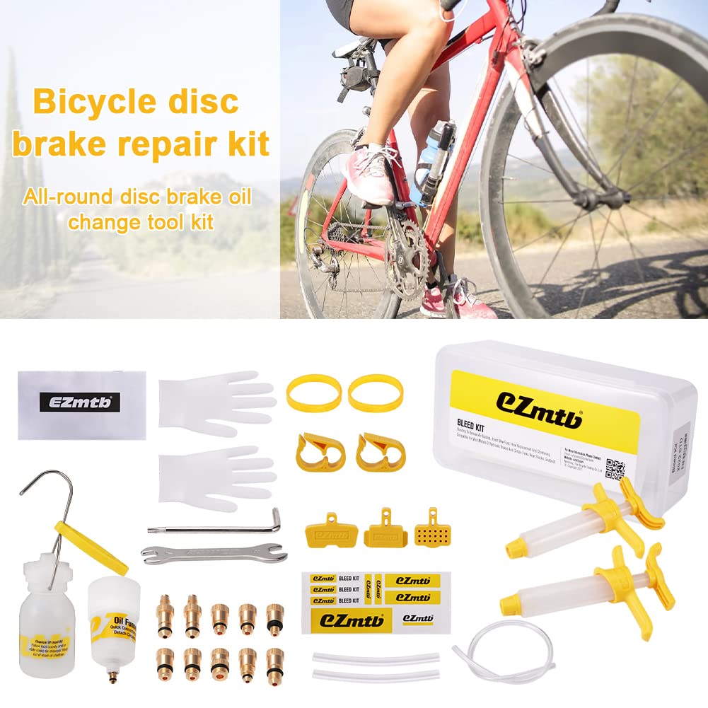HAKUNA Bike Bleed Kit,Brake Bleed Kit for Shimano Hydraulic Disc Brakes,Bicycle Brake Bleeding Tools Kit for Shimano,SRAM,AVID,MAGURA,TEKTRO,Professional Brake Bleed Kit