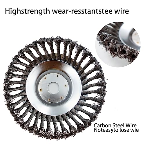 ZXJHGXS Lawn Mower Trimmer Head Grass Head Universal Weed Eater Head Steel Wire Cutter Trimmer Head 8Inch
