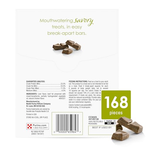 Purina Fancy Feast Limited Ingredient Cat Treats, Savory Cravings Chicken Flavor - 3 oz. Box