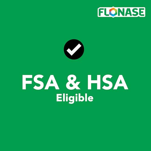 Flonase Allergy Relief Nasal Spray, 24 Hour Non Drowsy Allergy Medicine, Metered Nasal Spray - 144 Sprays- Fall and Seasonal Allergy Relief