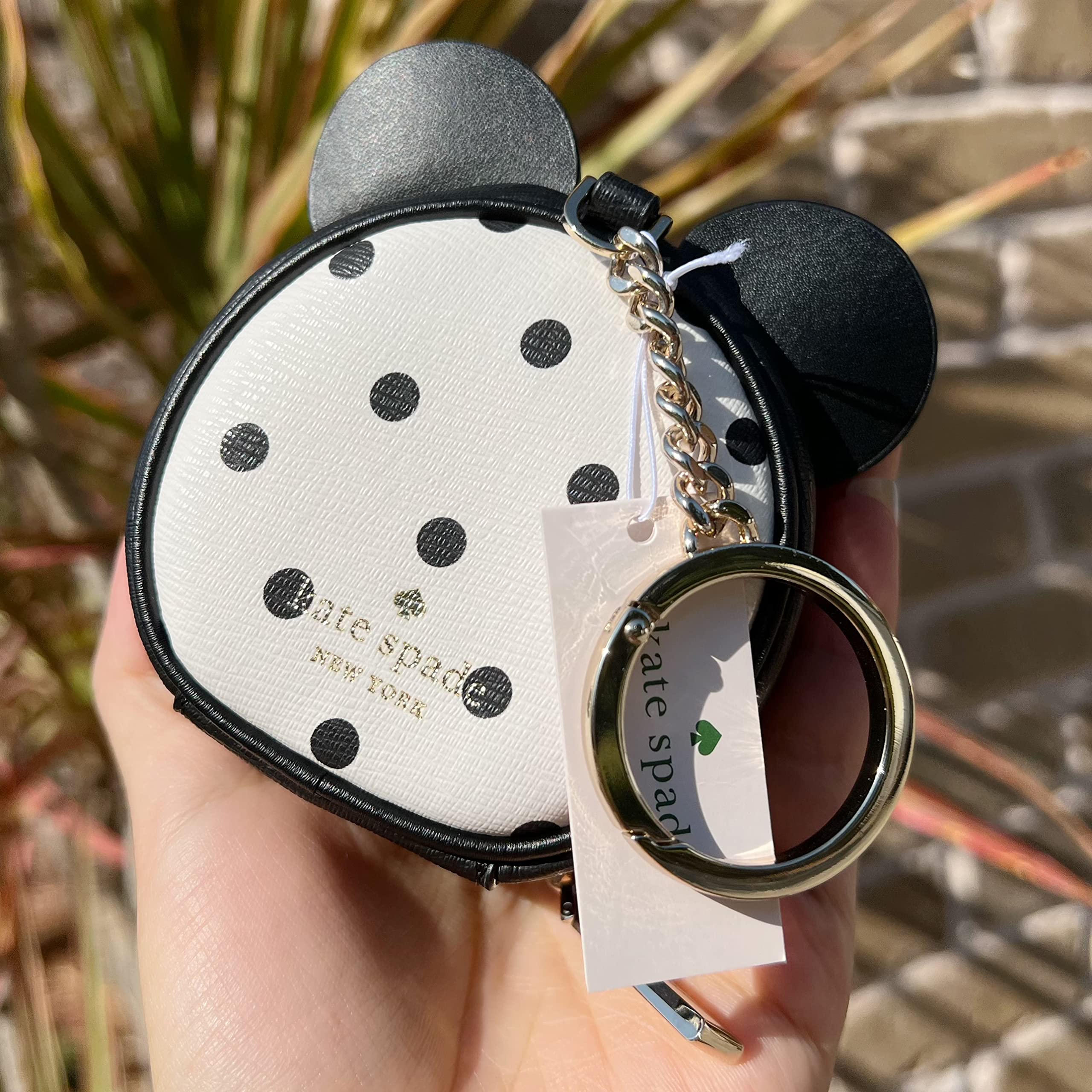 Kate spade Minnie Mouse key chain key fob, polka dot