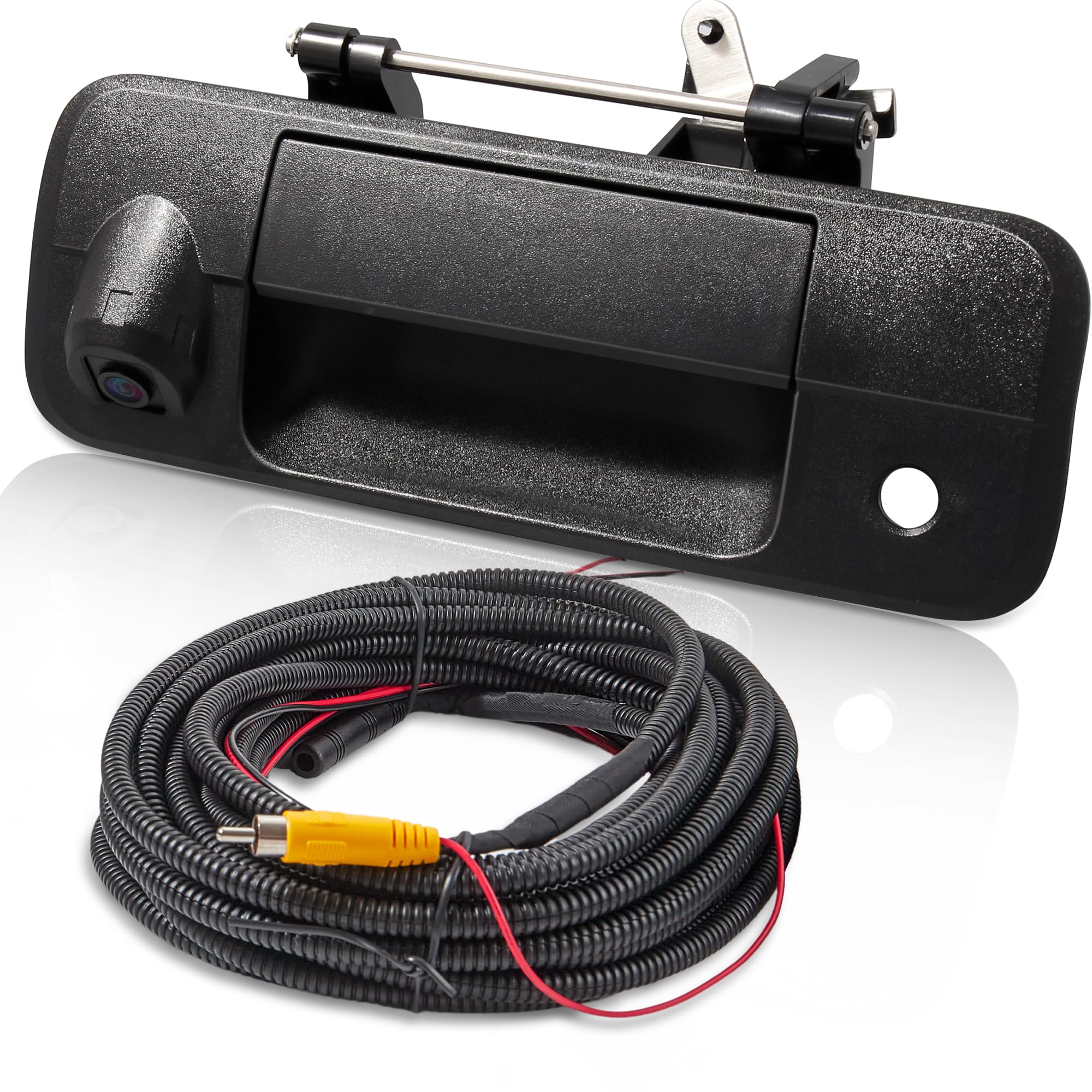 EWAY Tailgate Handle Backup Camera for Toyota Tundra 2007-2013 Reversing Camera Tailgate Liftgate Latch Handle with Rear View Camera Replacement Kit Replaces# 69090-0C051, 690900C051, 81214, TO1915119
