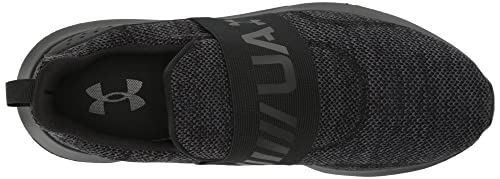 Under Armour Men's Surge 3 Slip On Running Shoe, (002) Black/Black/Black, 12