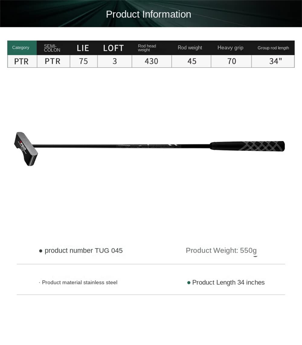 Golf Standing Putter Right Handed for Men Women Golf Putters Golfers (Black)